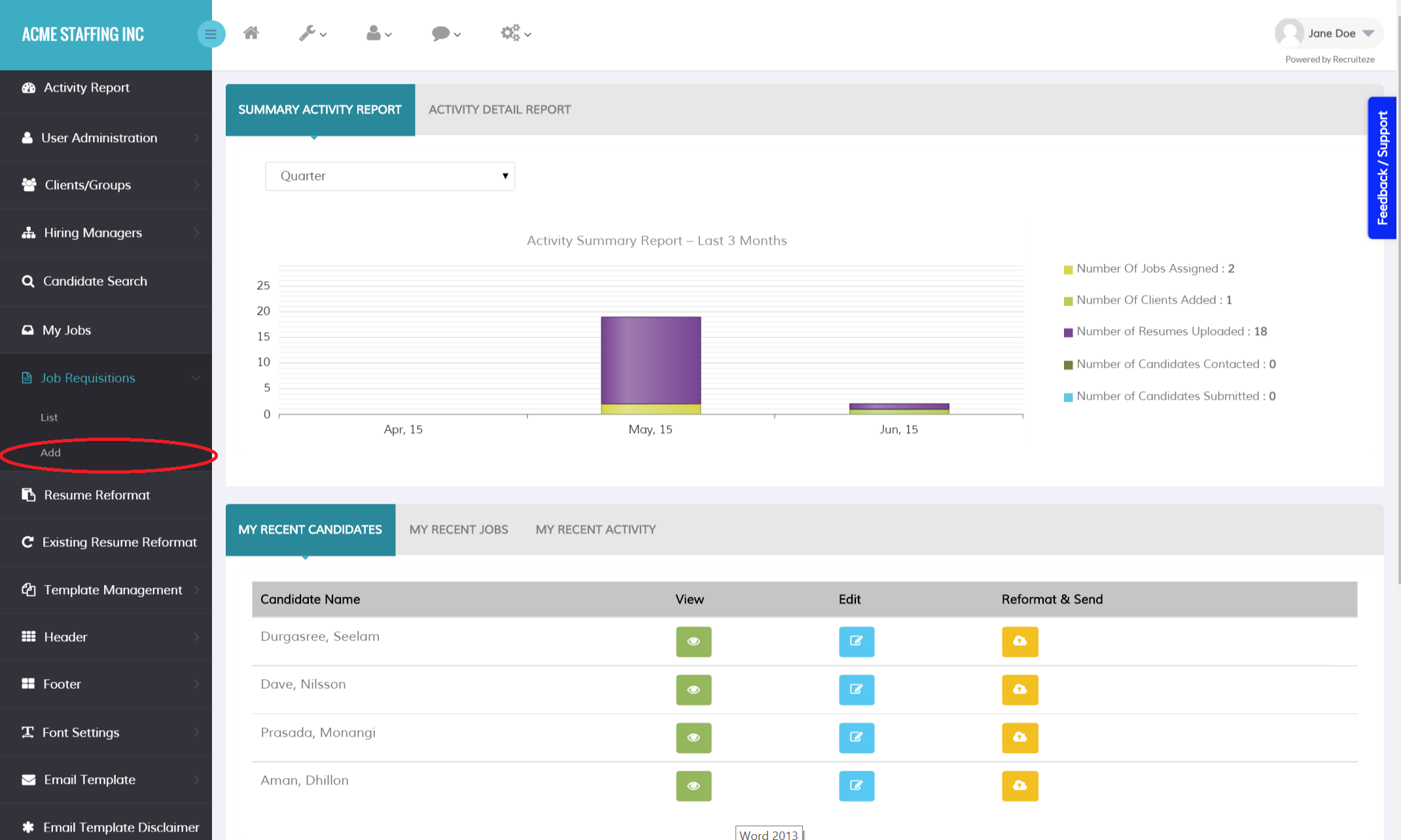 Recruiteze: How to post a new Job Requisition