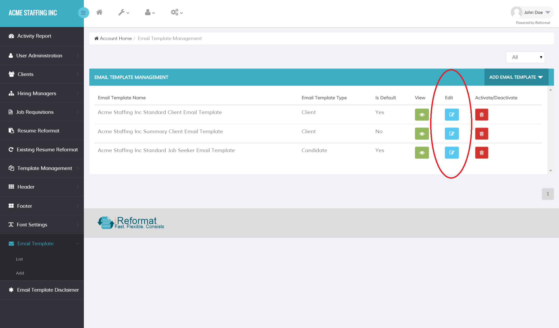 Recruiteze: How to Create/Update an Email Template